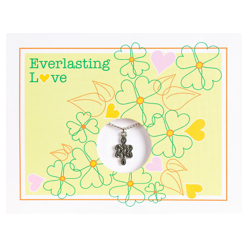 EVERLASTING LOVE CARD W/ ETERNAL KNOT NECKLACE