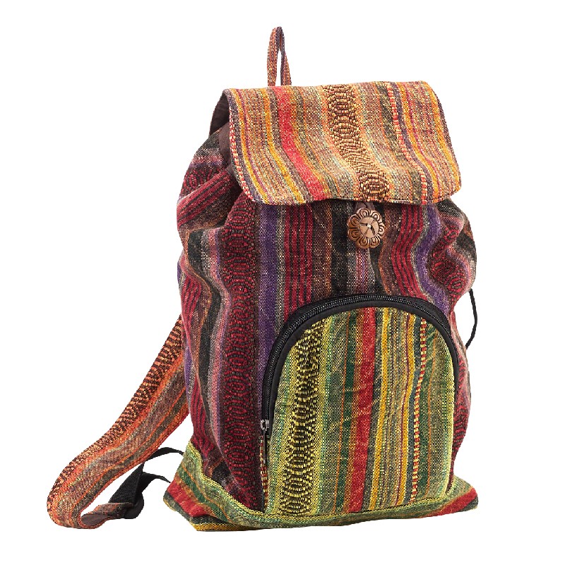 STONEWASH STRIPED BACKPACK